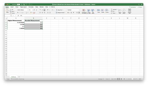How To Round Up To The Nearest Whole Number In Excel 10xsheets