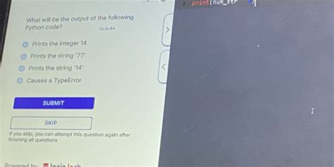 What Will Be The Output Of The Following Studyx