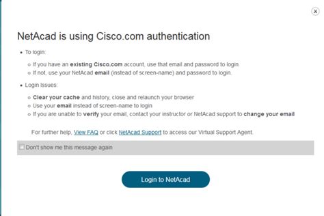 Packet Tracer Login Issues Netacad