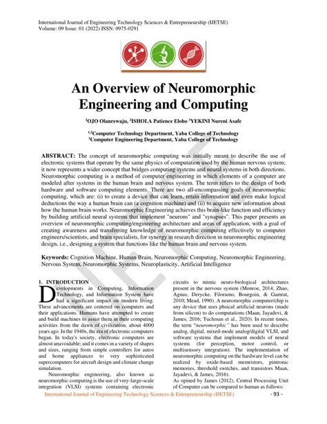 pdf an overview of neuromorphic engineering and computing