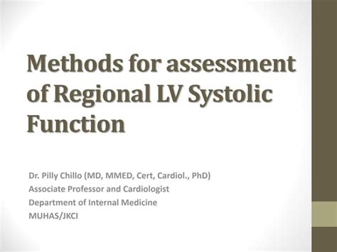 Methods For Assessment Of Regional Systolic Function Echo7 Pdf