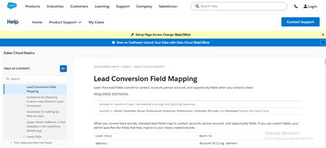 Salesforce Lead Conversion Mapping A Comprehensive Guide
