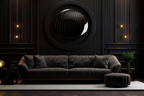 Premium Photo Clear Black Wall