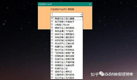教程 用excel vba抓取行业龙头股 知乎