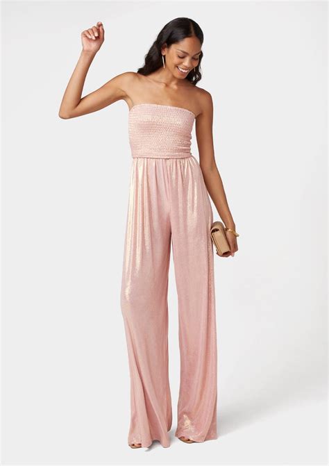 Tall Athena Strapless Flowy Jumpsuit Alloy Apparel