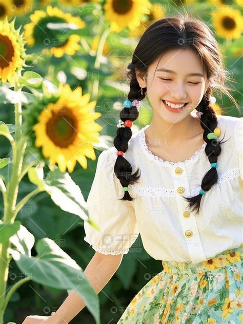 小美女ai数字艺术 可爱甜美阳光小美女 Ai平面元素免费下载格式1067像素编号71272879 千图网