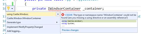 Wpf Castle Windsor Inversion Of Control Stworzenie Aplikacji