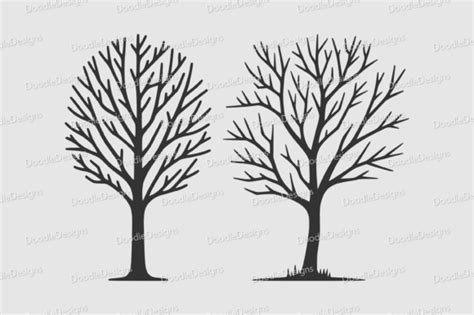 Bare Tree SVG Bundle Tree Cutting File Graphic By DoodleDesignsStoreGB Creative Fabrica
