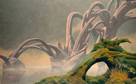 Outdoors 720p Growth Rock Object Nature Roger Dean Fantasy Art