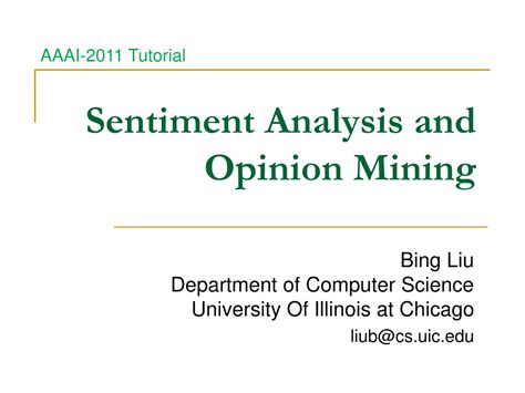 Ppt Sentiment Analysis And Opinion Mining Powerpoint Presentation