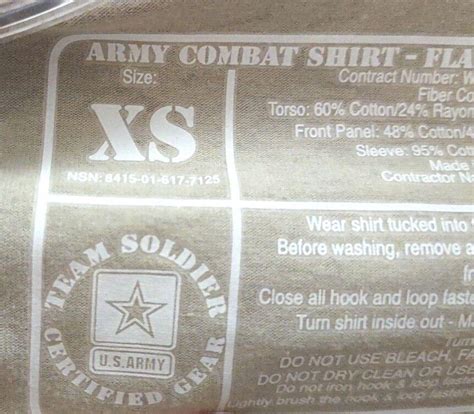 Multicam Ocp Army Tactical Combat Shirt Type Ii Massif X Small 8415 01