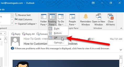 How To Disable The Reading Pane In Outlook On Windows And Mac