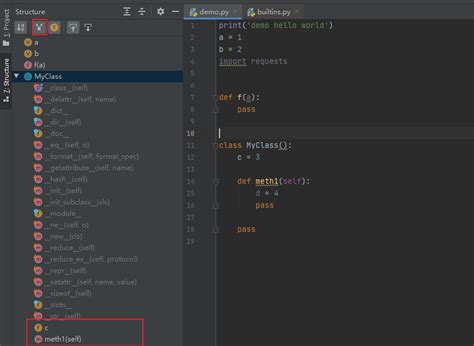 Pycharm常用快捷键与structure视图pycharm调出文件struct窗口 Csdn博客