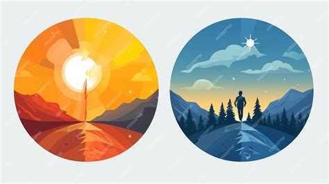 Premium Photo Design A Circular Profile Picture With A Split