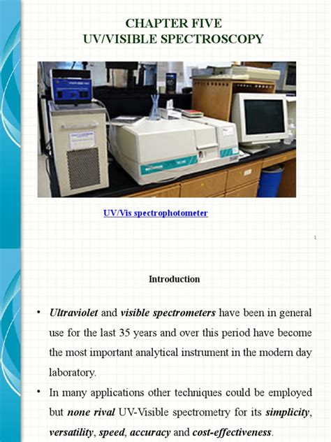 Chapter 5 Principle And Application Of Uv And Visible Spectros Pdf Ultraviolet Visible