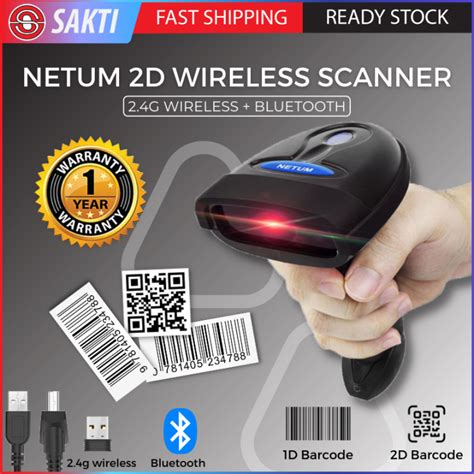 Netum Bluetooth Barcode Scanner Qr Code 2d Wireless 2 4g Usb Scan Support Android Ios Windows