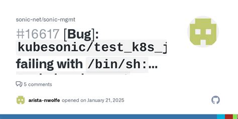 Bug `kubesonictestk8sjoindisjoinpy` Failing With `binsh 1 Kubeadm Not Found