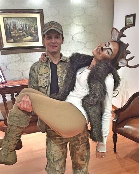 Deer And Hunter Couple Costume Funny Couple Halloween Costumes Cute