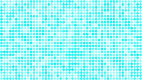 Blue Floating Circles On White Background Footage Loop Slow Technical Mosaic Chaotic Moving