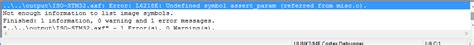 output iso stm32 axf error l6218e undefined symbol assert param referred from misc o 百度知道