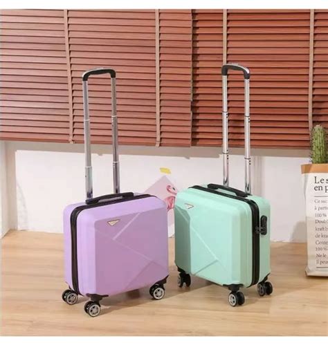 바퀴 달린 롤링 러기지 캐리어 학생 가방 가벼운 여행 암호 트롤리 케이스 18 인치 티몬