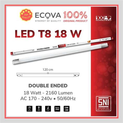 Jual Lampu Tl Led T W Ecova White Industri Lampu Saja Di Seller Delight Elektronik