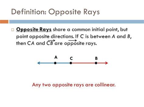 Opposite Rays