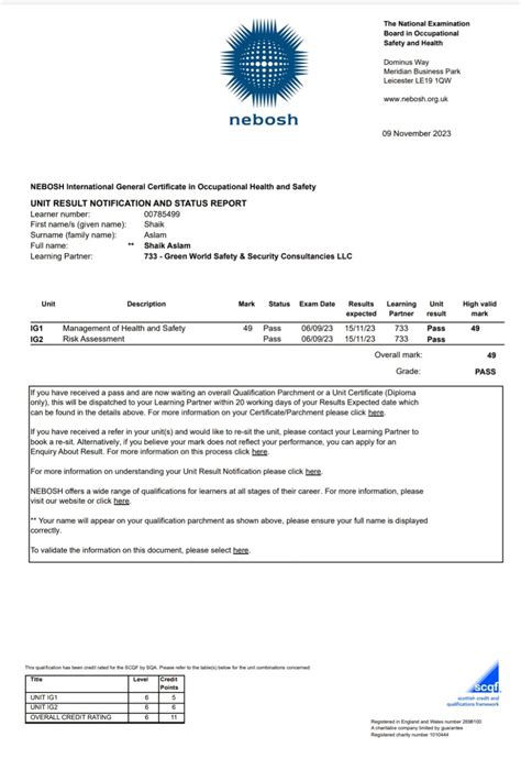 shaik aslam on linkedin successfully completed nebosh igc