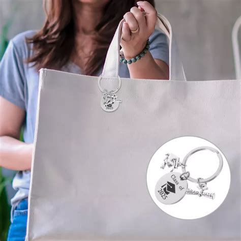 Graduation Key Ring Stainless Steel Class Of 2025 Keychain Congrats