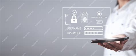 Premium Photo Twofactor Authentication 2fa Security Personal Data