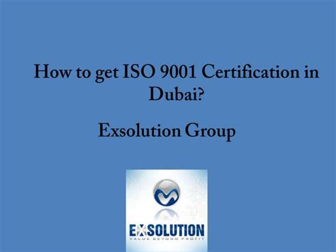 How To Get Iso 9001 Certification In Dubai Ppt