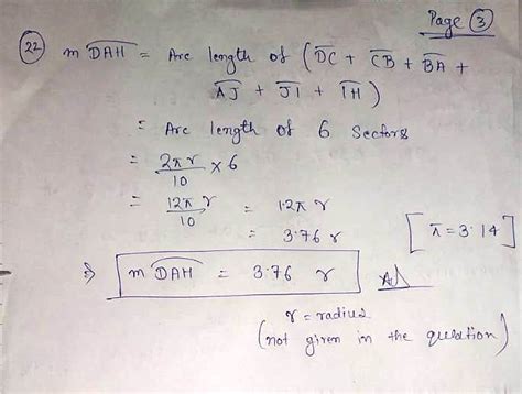 Solved The Regular Decagon Shown Below Is Inscribed In Circle O Find