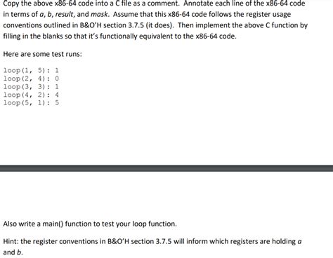 1 30 Consider The Following X86 64 Code Loop