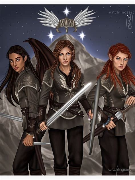 A Court Of Silver Flames Valkyrie Art Board Print For Sale By Witchlingsart Sarah J Maas