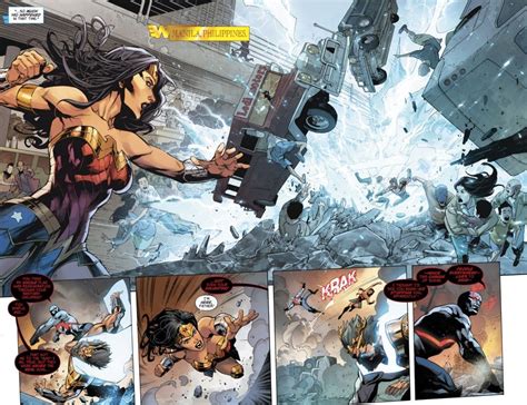 Wonder Woman And The Justice League Fights Darkseid In Ortigas Wonder