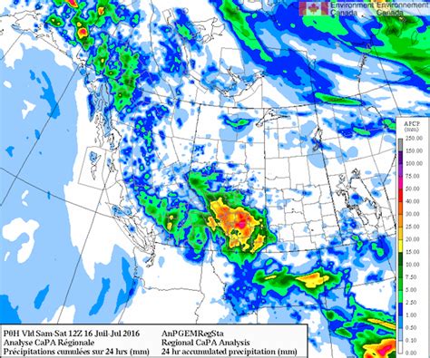 Map Of Alberta Rain The Western Producer