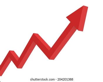 Upward Graph Arrow Stock Illustration 204201388 Shutterstock