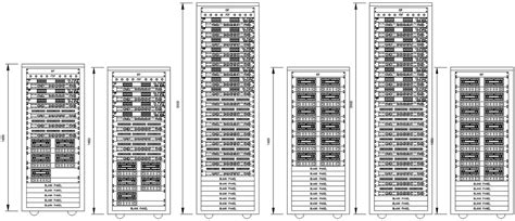 Cad Dwg File Showing The Details Of Another Type Of Idf Rack Detailed