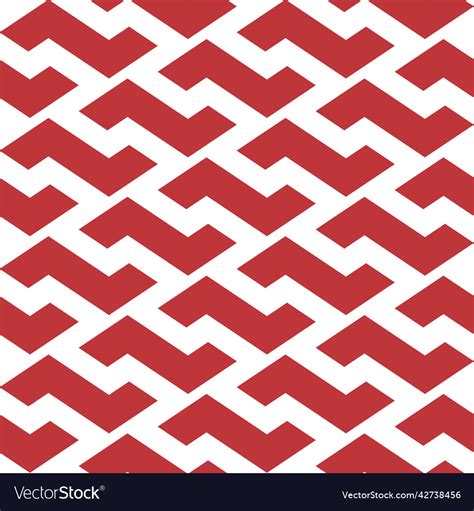 Simple Geometric Interlocking Z Shapes Repeat Vector Image