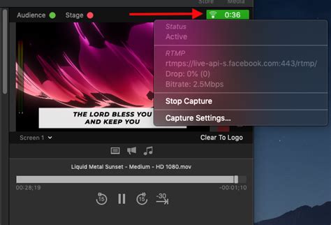 Streaming A Propresenter Screen To An Rtmp Server Renewed Vision