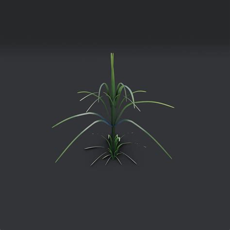 3d Model Lowpoly Simple Grass Vr Ar Low Poly Cgtrader