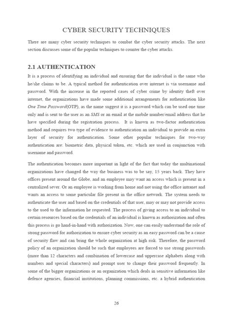 Cyber Security Techniques Pdf