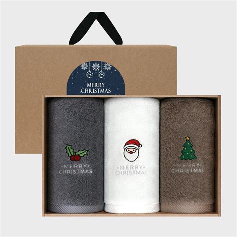 송월타올 크리스마스 스토리 타월 3장 선물세트크라프트 박스 위시버킷