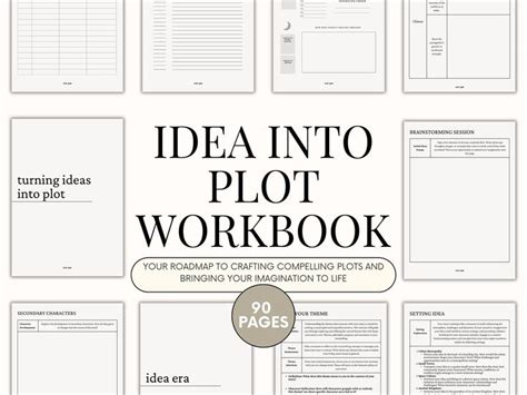 novel planner idea into plot workbook book workbook plot building guide write a book with