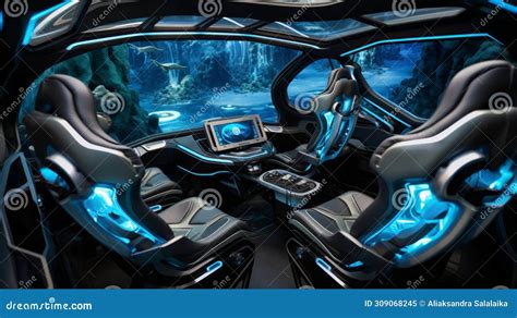 Innovative Spacecraft Interior Design With Futuristic Control Panels