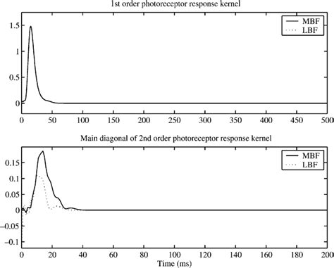 Volterra Kernels For The Photoreceptor Response Collected At Bg 2 Download Scientific Diagram