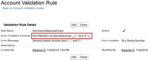 Infallibletechie Validation Rule For Numbers And Special Characters In