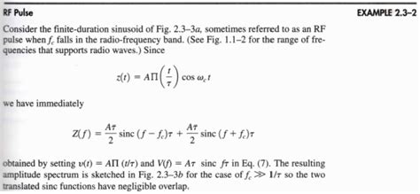 Solved Ce3a Generate And Plot An Rf Pulse Of Example 2 3 2