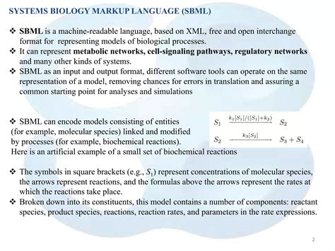 Systems Biology Markup Languagepptx