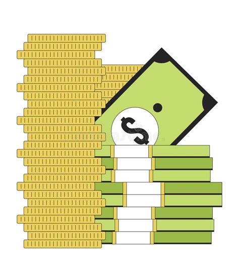 Banknote Flat Line Color Isolated Vector Object Stock Illustration Illustration Of Economy